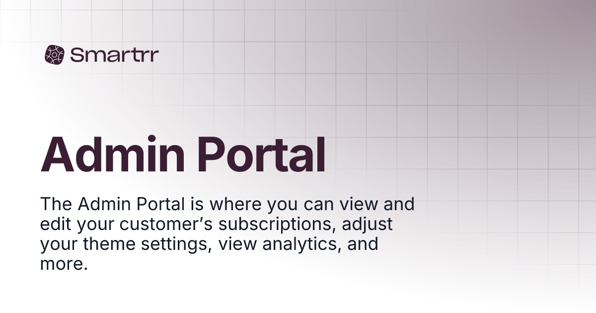 Admin Portal | Help Docs