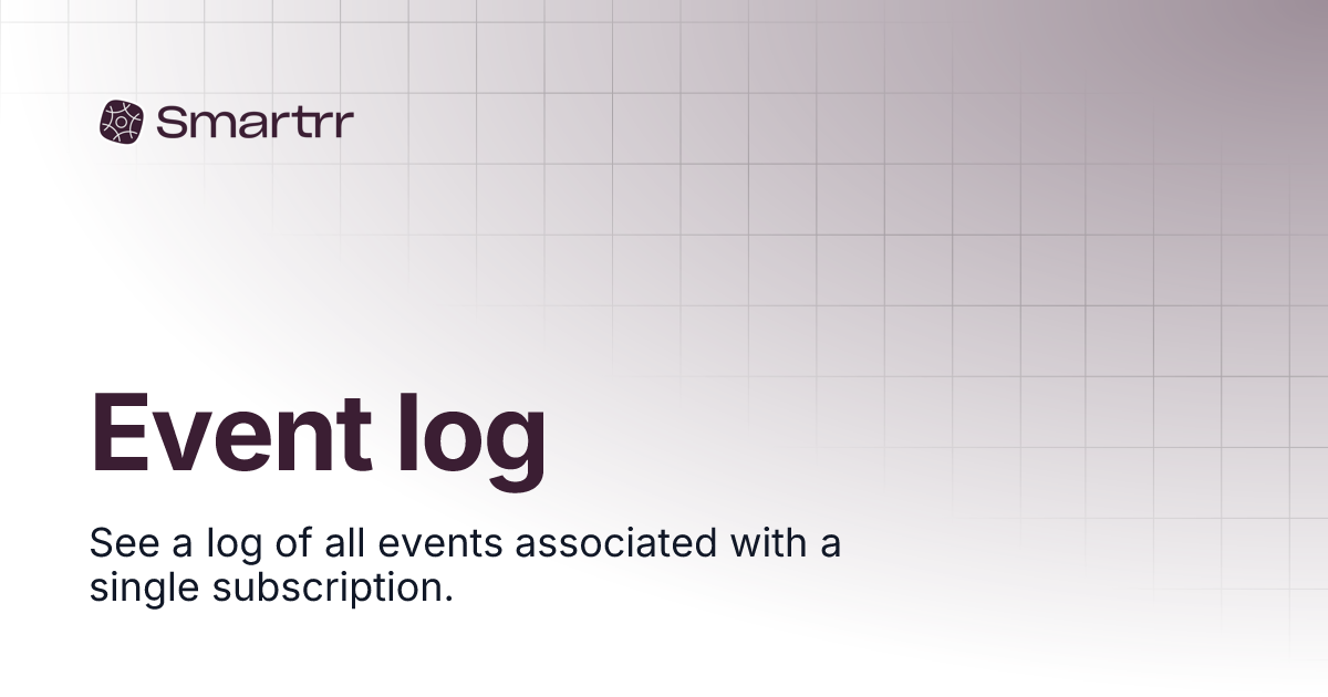 Event log | Help Docs