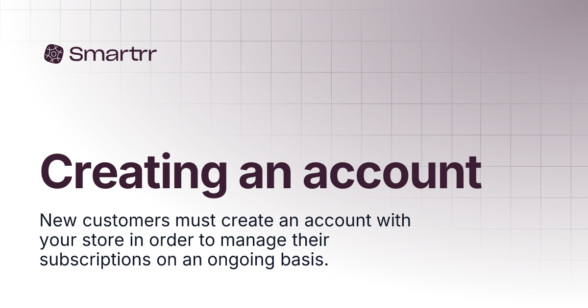 Creating an account | Help Docs